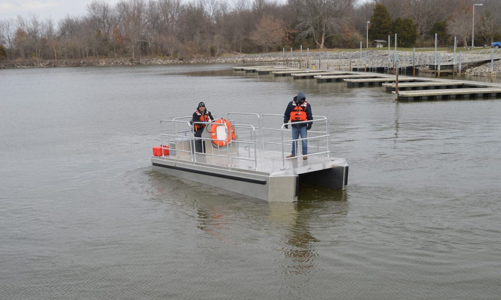 Platform Work Boat | Utility Service Barge | Elastec
